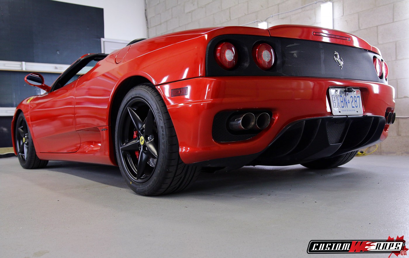 Ferrari 360 Dragon Fire Red - CUSTOMWRAPS.CA