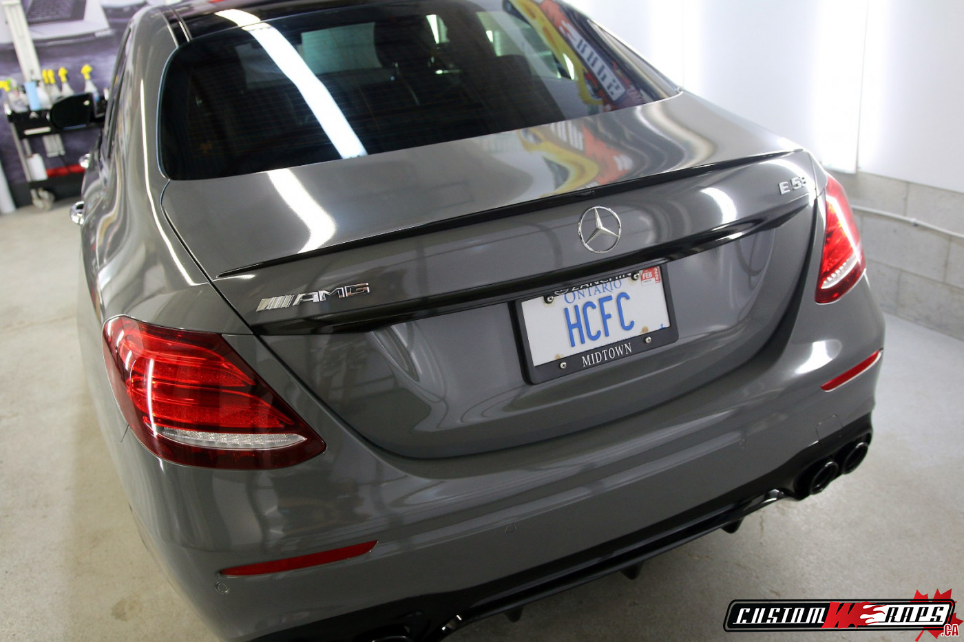 Mercedes E53 AMG Gloss Dark Gray - CUSTOMWRAPS.CA