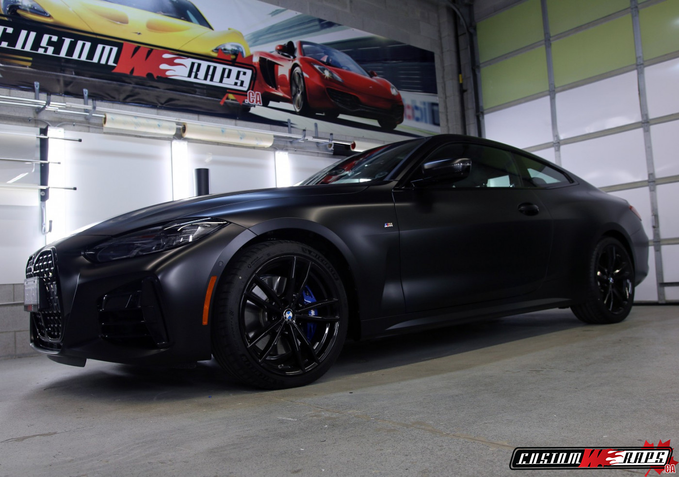 BMW M440 Satin Black - CUSTOMWRAPS.CA