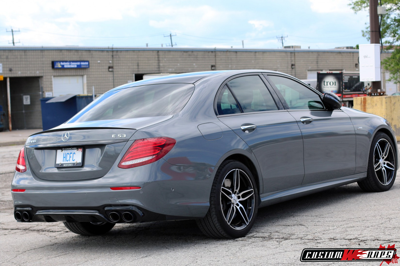 Mercedes E53 AMG Gloss Dark Gray - CUSTOMWRAPS.CA