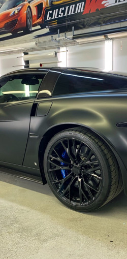 Corvette ZR1 Satin Black - CUSTOMWRAPS.CA