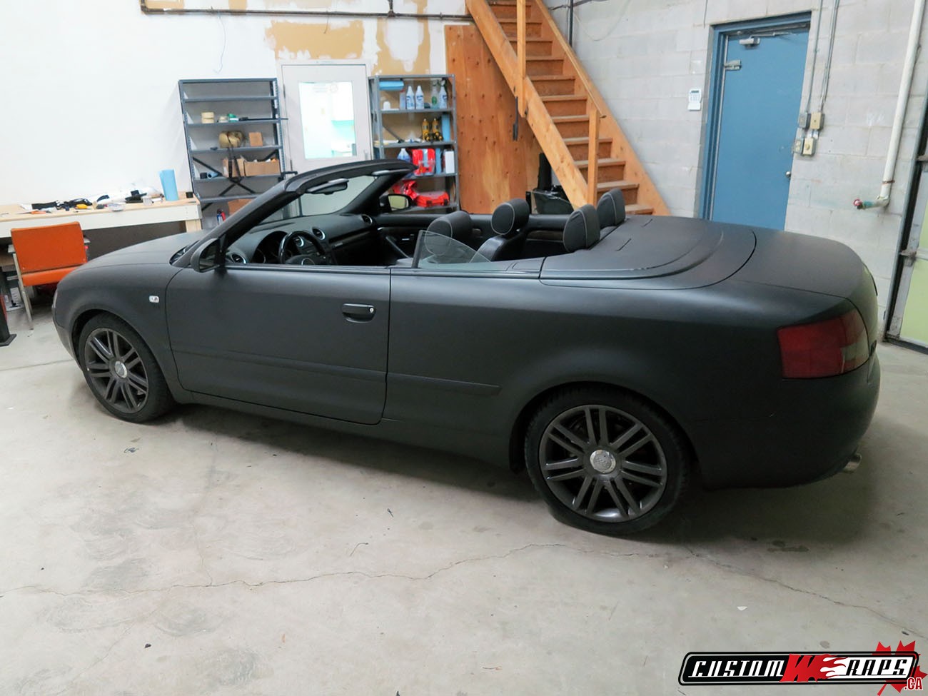 Audi S4 Matte Black - CUSTOMWRAPS.CA