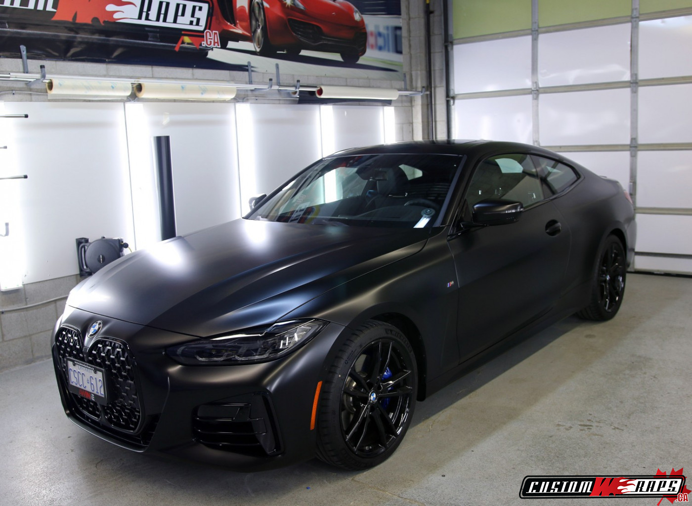 BMW M440 Satin Black - CUSTOMWRAPS.CA