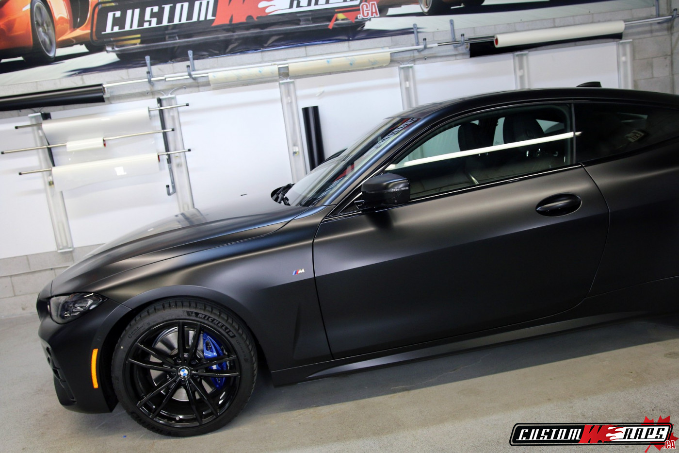 BMW M440 Satin Black - CUSTOMWRAPS.CA
