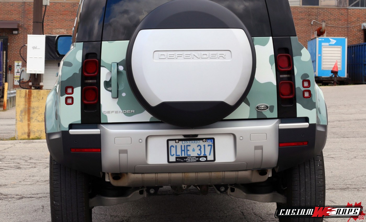Land Rover Defender camo - CUSTOMWRAPS.CA
