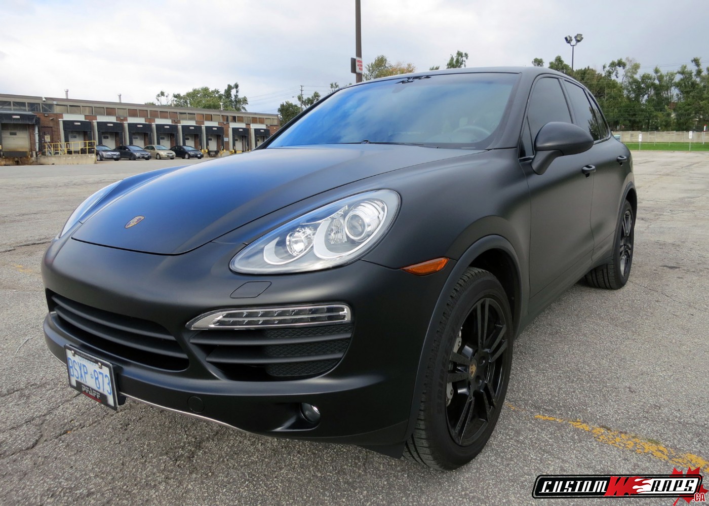 Porsche Cayenne Satin Black - CUSTOMWRAPS.CA