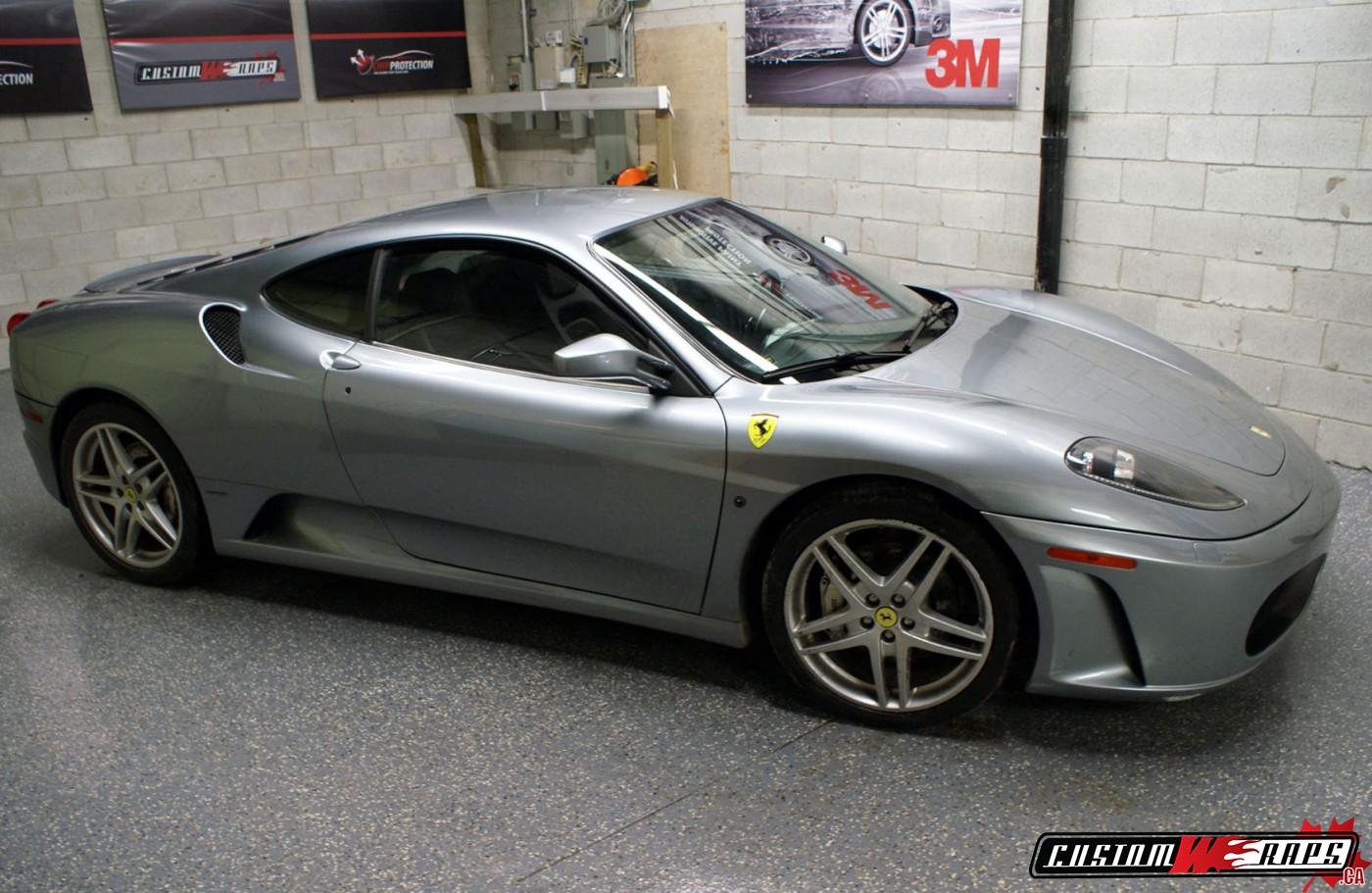 Ferrari F430 F1 Gloss Dark Red - CUSTOMWRAPS.CA