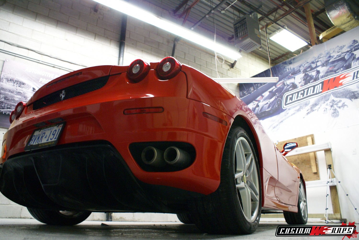 Ferrari F430 F1 Gloss Dark Red - CUSTOMWRAPS.CA