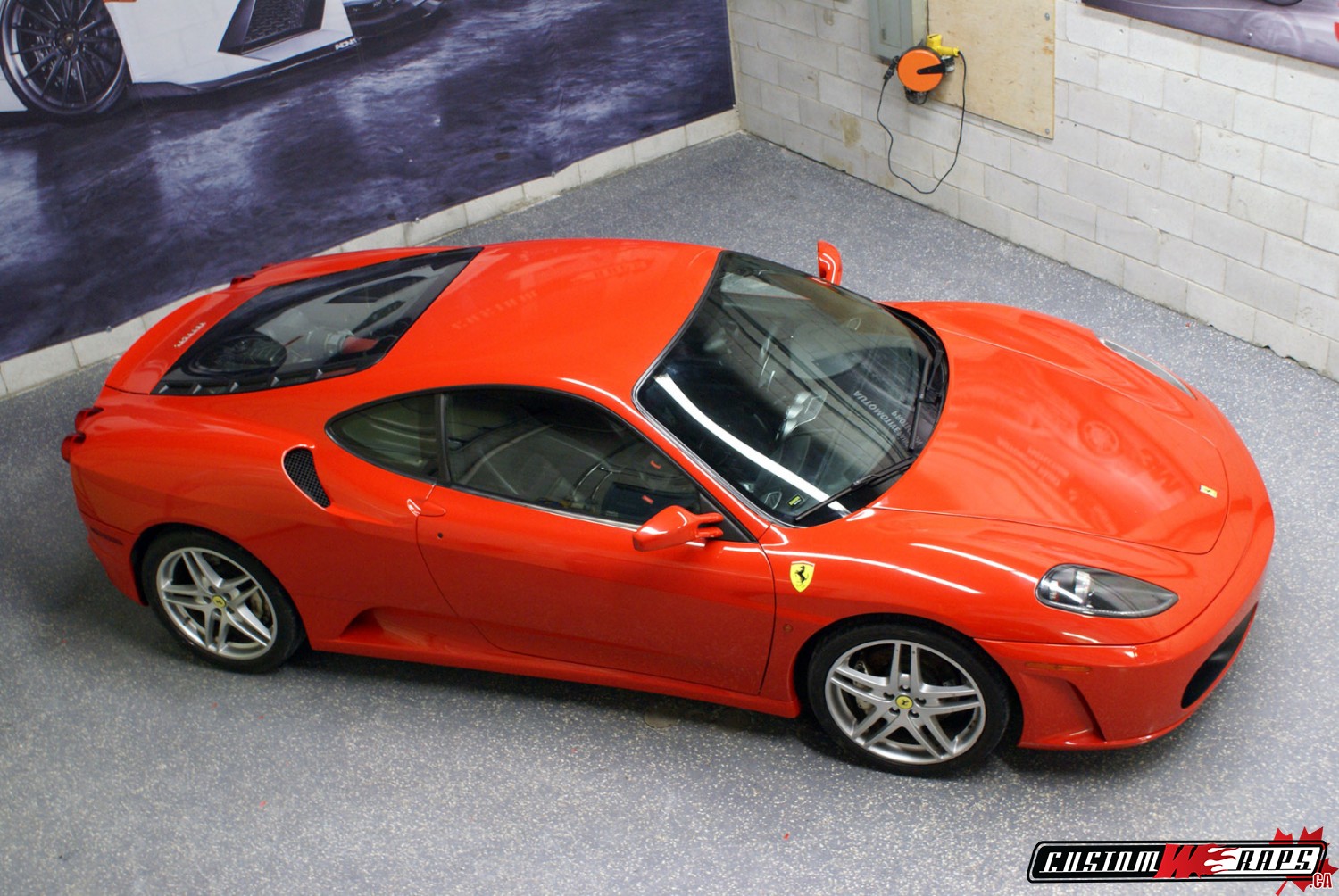 Ferrari F430 F1 Gloss Dark Red - CUSTOMWRAPS.CA