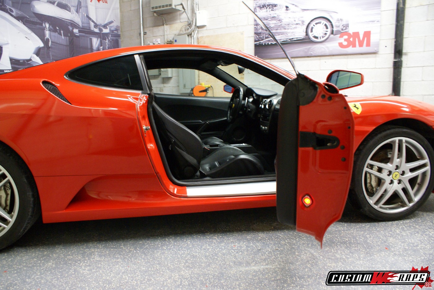 Ferrari F430 F1 Gloss Dark Red - CUSTOMWRAPS.CA