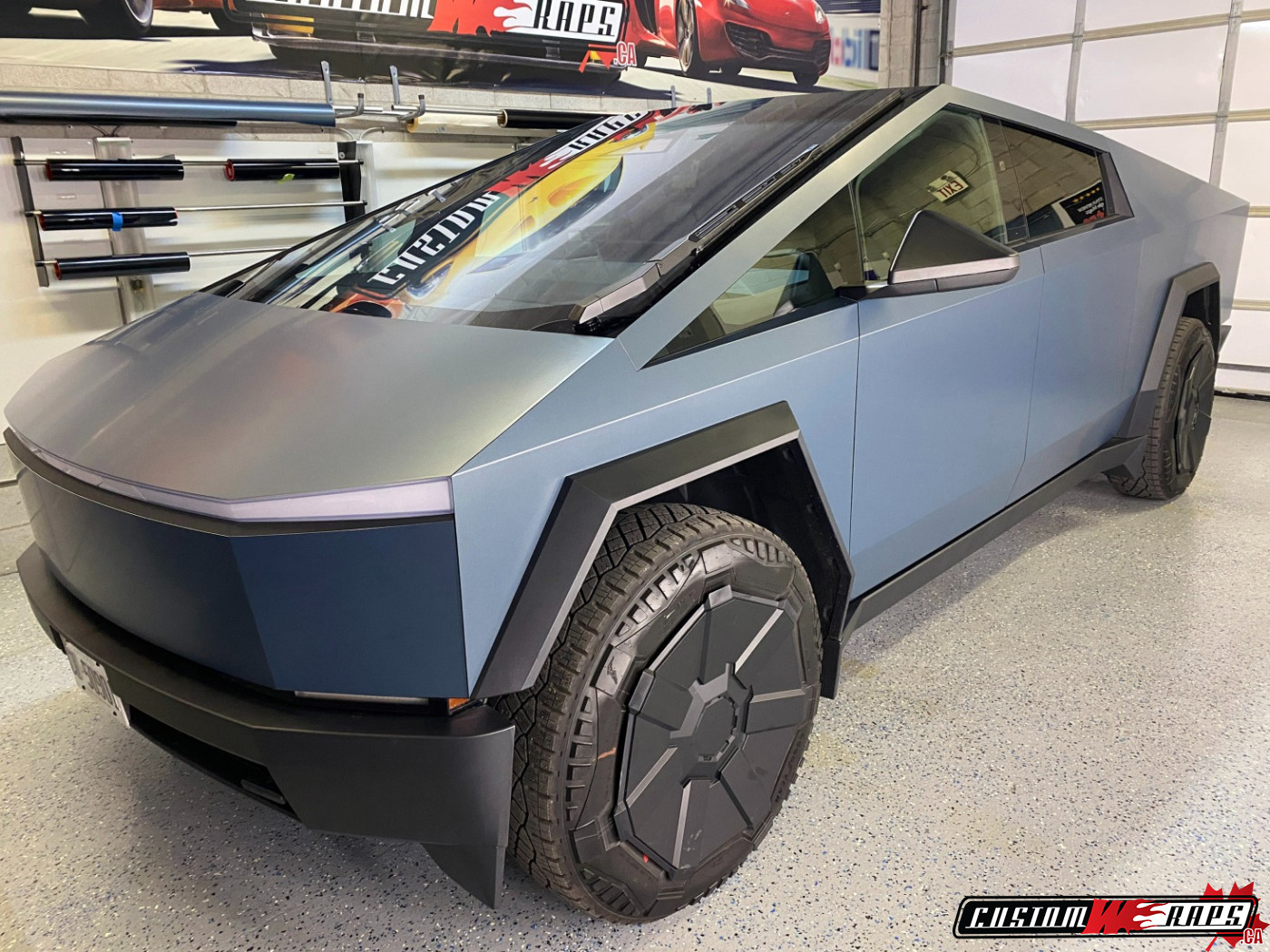 Tesla Cybertruck Satin Thundercloud - CUSTOMWRAPS.CA
